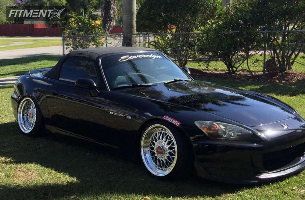 2007 Honda S2000 Base with 17x9 BBS Lm and Landsail 215x40 on Coilovers | 230952 | Fitment ...