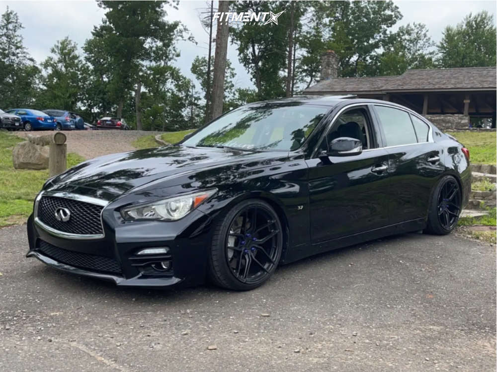 2014 INFINITI Q50 Sport with 19x9.5 Stance Sf-03 and Continental 245x35 ...