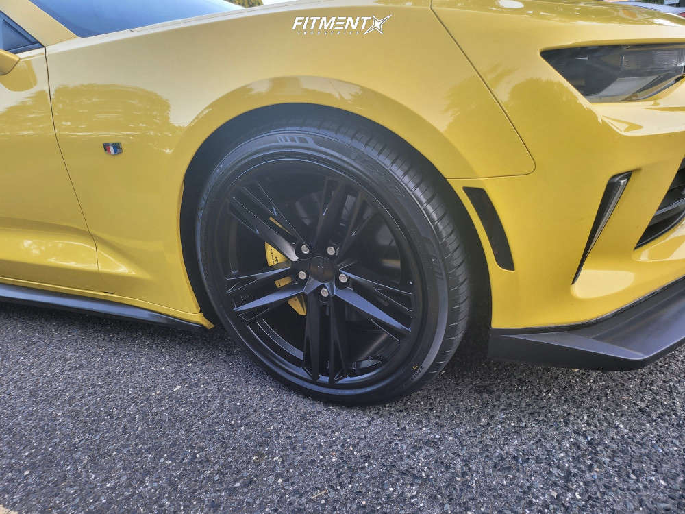 2018 Chevrolet Camaro LT with 20x10 Marquee Replica R704 and Lexani 275x35 on Stock Suspension ...