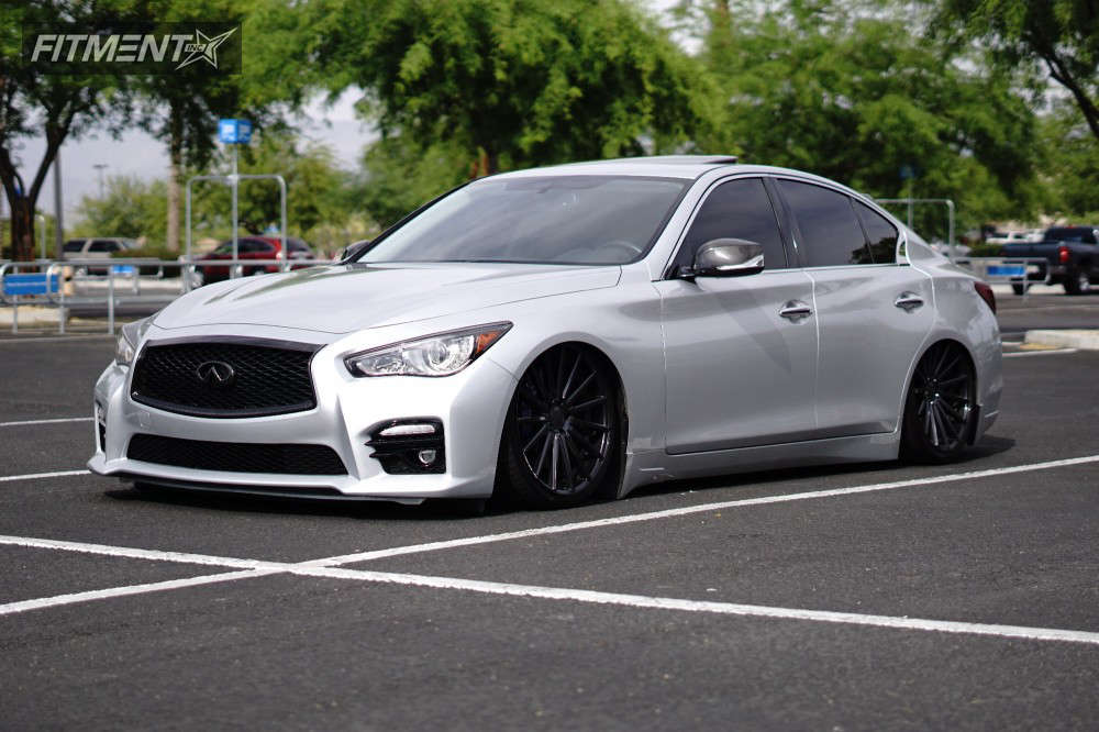 2014 INFINITI Q50 Sport with 20x9 Vossen Vfs2 and Hankook 225x35 on Air ...