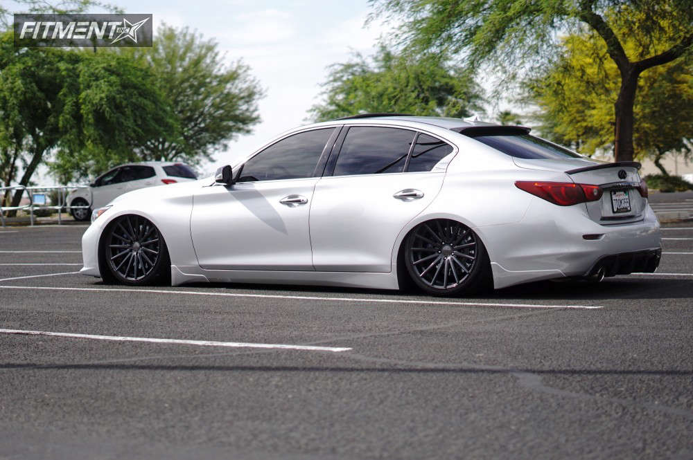 2014 INFINITI Q50 Sport with 20x9 Vossen Vfs2 and Hankook 225x35 on Air ...