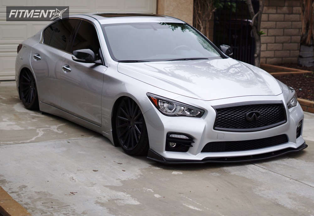 2014 INFINITI Q50 Sport with 20x9 Vossen Vfs2 and Hankook 225x35 on Air ...