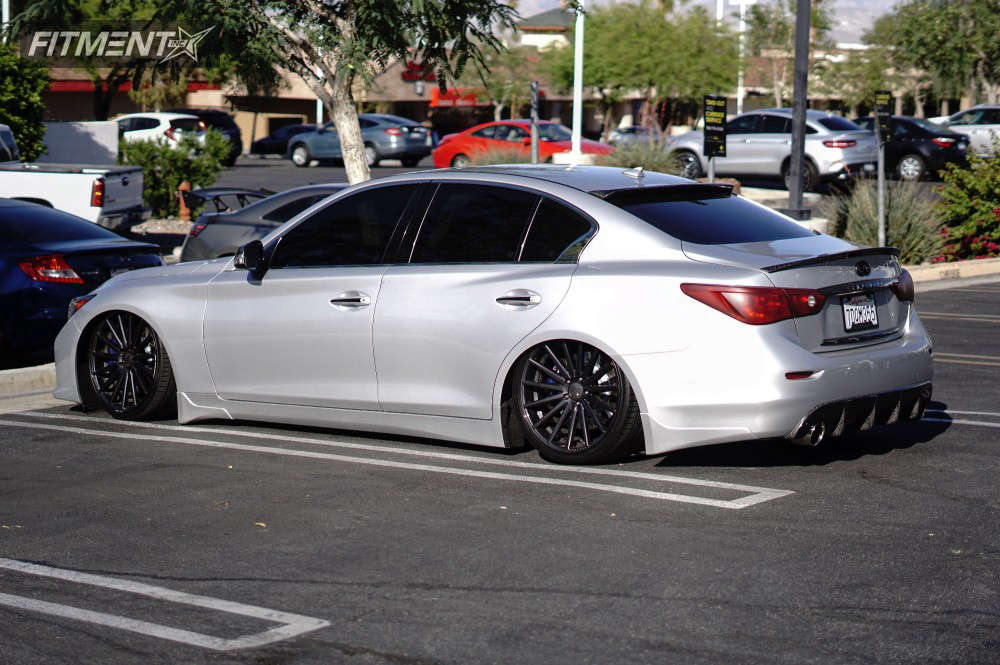 2014 INFINITI Q50 Sport with 20x9 Vossen Vfs2 and Hankook 225x35 on Air ...
