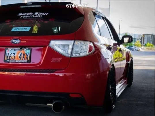 2010 Subaru Impreza WRX STI with 18x9.5 Rotiform Las-r and Hankook ...