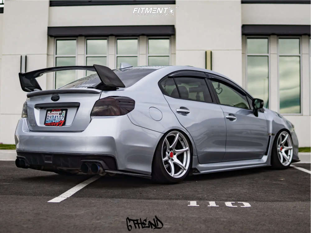 2016 Subaru WRX Limited with 18x9 Kansei Tandem and Continental 225x40 on Coilovers | 2316607 ...
