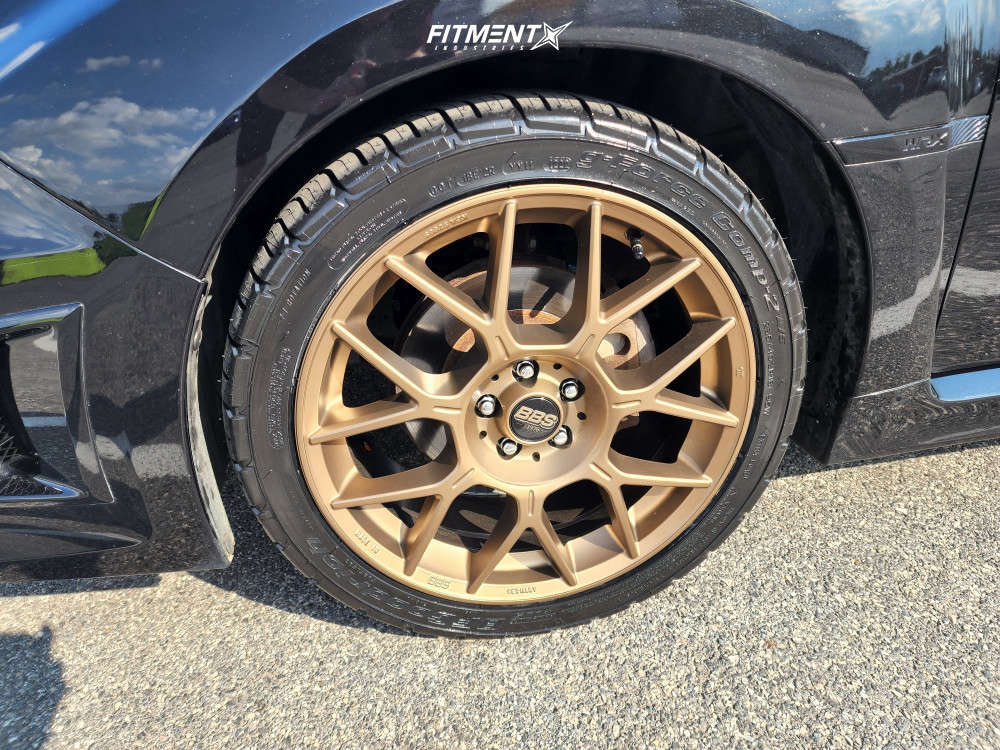 2014 Subaru Impreza WRX with 18x8 BBS Xr and BFGoodrich 235x40 on Stock ...