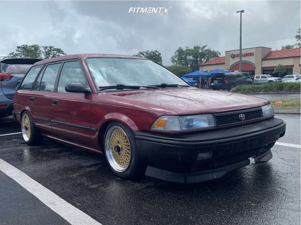 1991 Toyota Corolla DLX with 15x7 Enkei 92 and Waterfall 195x45 on ...