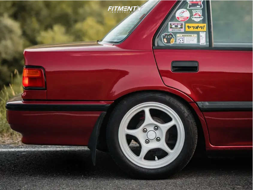 1991 Honda Civic Base with 15x7 Enkei Rp01 and Continental 195x50 on ...