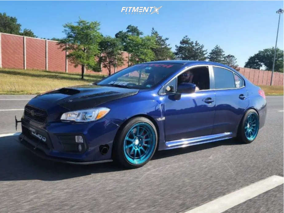 2020 Subaru WRX Sport-tech with 18x9.5 Enkei Nt03m and Dunlop 245x40 on ...