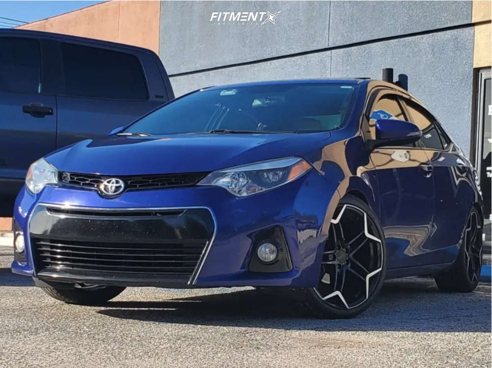 2016 Toyota Corolla S with 19x8 Petrol P1a and Arroyo 235x35 on ...