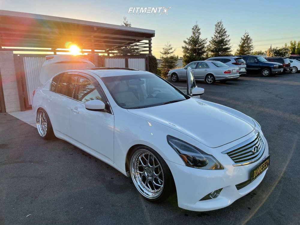 2013 INFINITI G37 Journey with 19x9.5 Aodhan Ds01 and Vercelli 225x40 on Lowering Springs ...