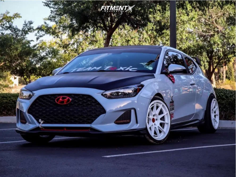 2019 Hyundai Veloster Turbo R-Spec with 18x9.5 ESR Sr13 and Valino ...
