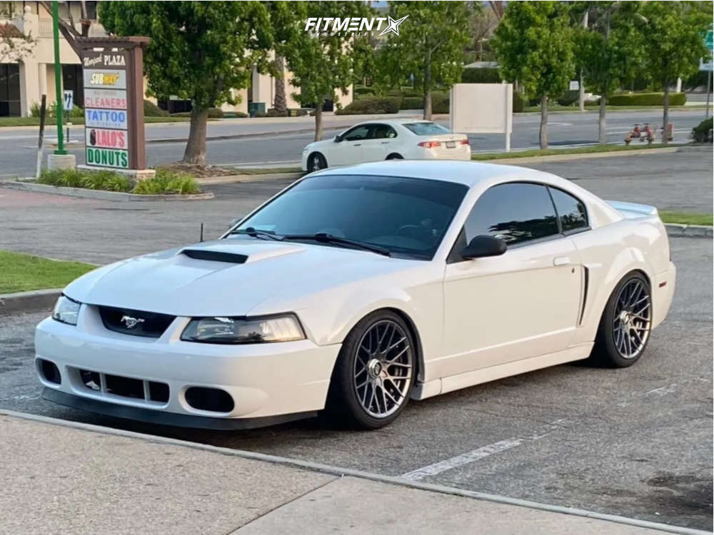 2002 Ford Mustang GT with 18x9.5 Rotiform Rse and Vercelli 255x35 on ...