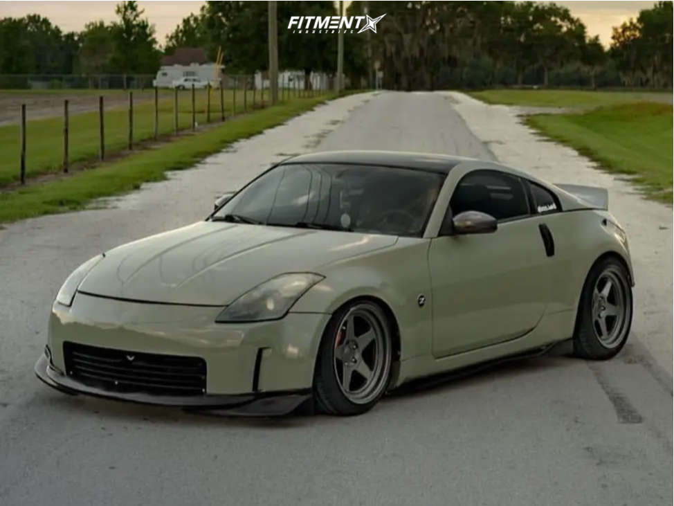 2005 Nissan 350Z Track with 18x10.5 Kansei Knp and Black Hawk 245x40 on ...