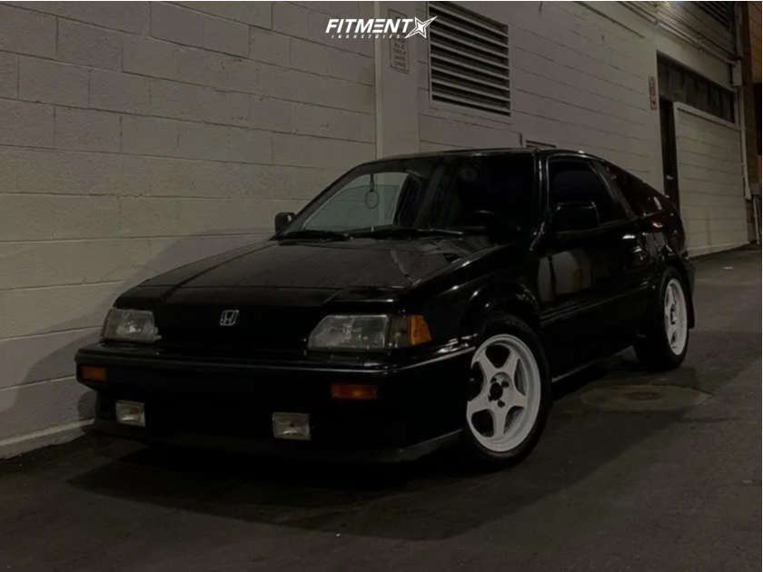 1987 Honda Civic CRX Si with 15x6.5 AVID1 Av8 and Prinx 185x55 on Stock ...
