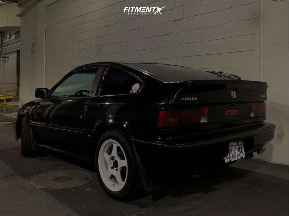 1987 Honda Civic CRX Si with 15x6.5 AVID1 Av8 and Prinx 185x55 on Stock ...