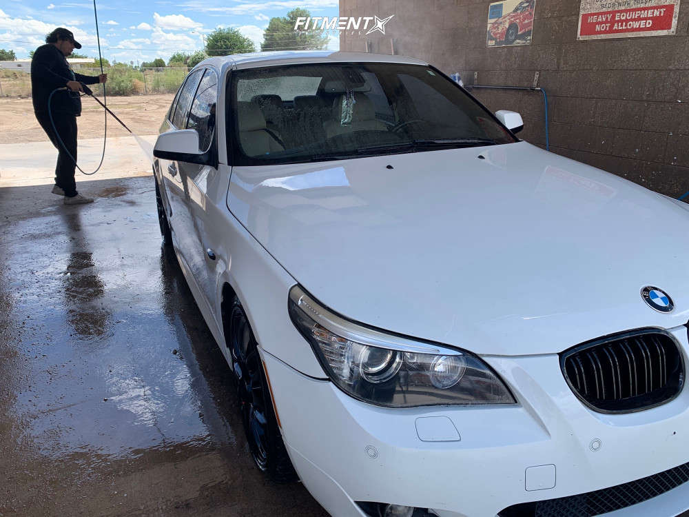 2010 BMW 550i Base with 19x8.5 Drag Dr37 and Radar 245x35 on Stock ...