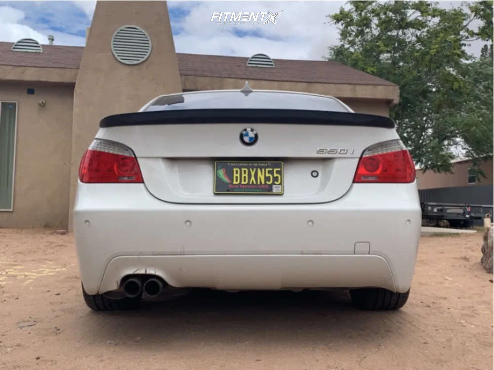 2010 BMW 550i Base with 19x8.5 Drag Dr37 and Radar 245x35 on Stock ...