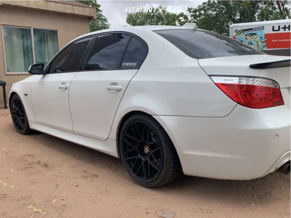 2010 BMW 550i Base with 19x8.5 Drag Dr37 and Radar 245x35 on Stock ...