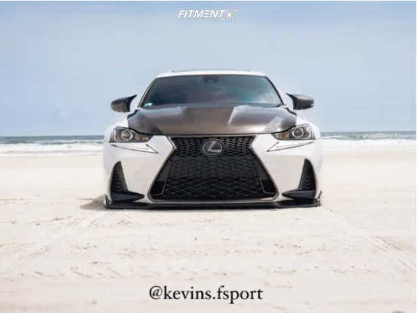 2017 Lexus IS200t F Sport with 18x8.5 Work Vs Xx and Achilles 225x40 on ...