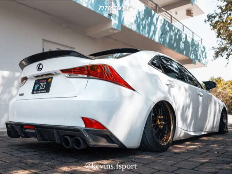 2017 Lexus IS200t F Sport with 18x8.5 Work Vs Xx and Achilles 225x40 on ...