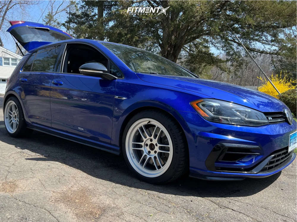 2018 Volkswagen Golf R Base with 18x9.5 Enkei Rpf1 and Michelin 235x40 ...