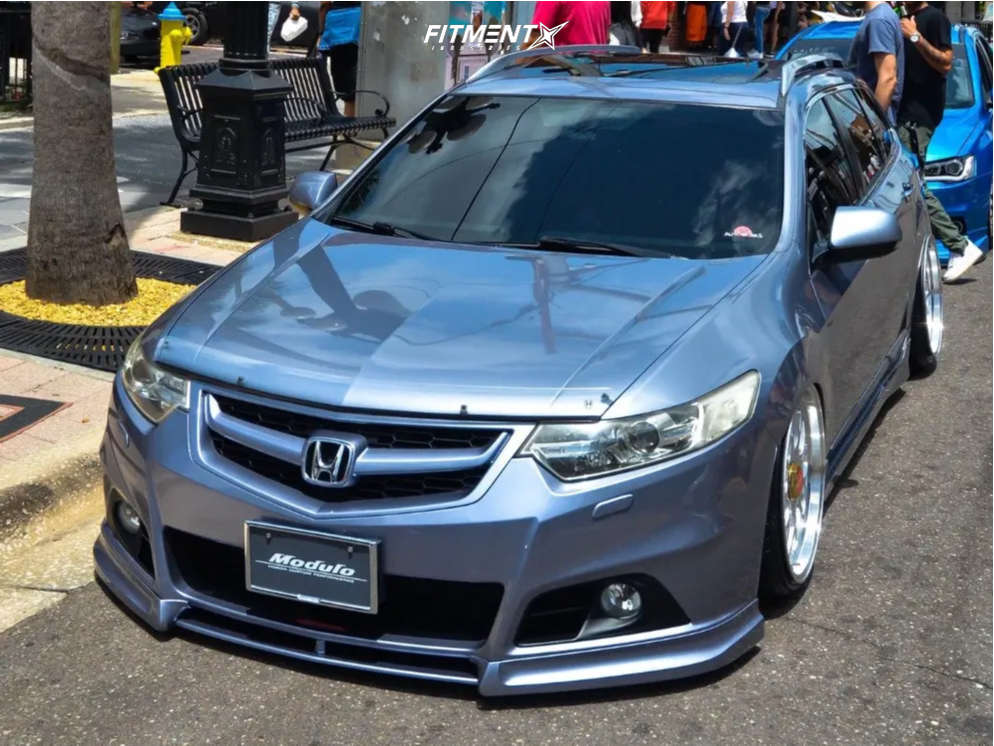 2014 Acura TSX Base with 19x10 ESR Cr1 and Delinte 215x35 on Air ...