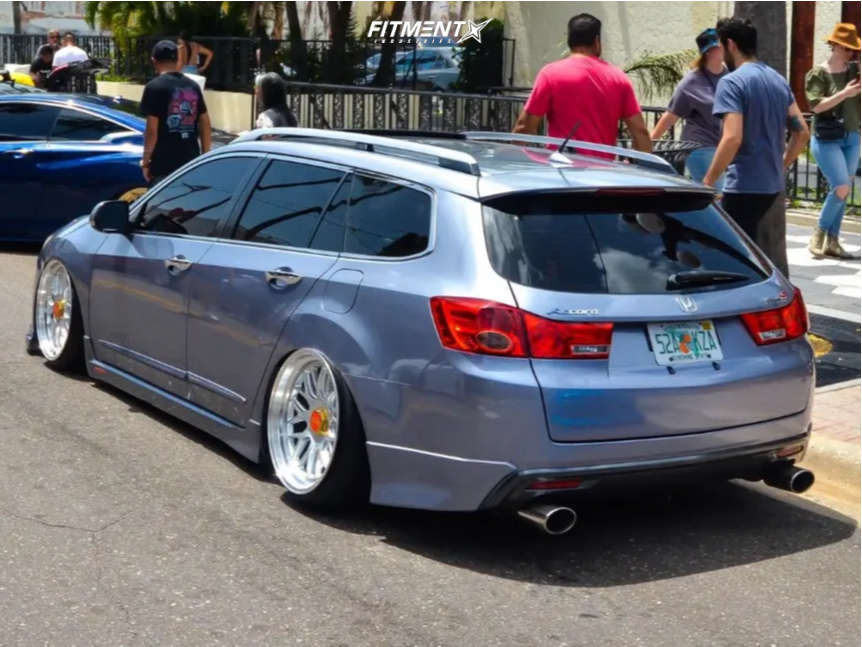 2014 Acura TSX Base with 19x10 ESR Cr1 and Delinte 215x35 on Air ...