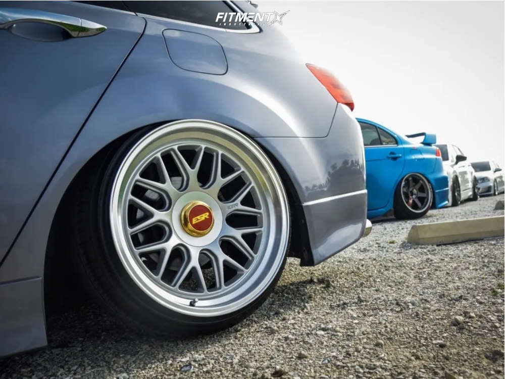 2014 Acura TSX Base with 19x10 ESR Cr1 and Delinte 215x35 on Air ...