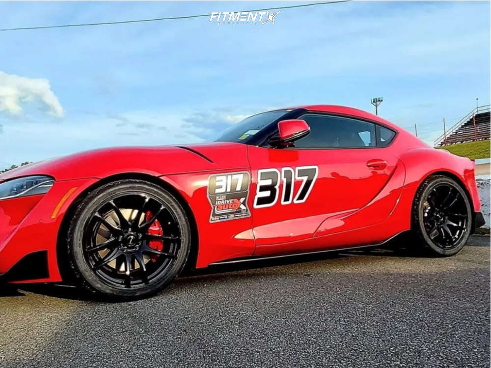 2020 Toyota GR Supra Launch Edition with 19x9.5 Vors Tr4 and Falken ...