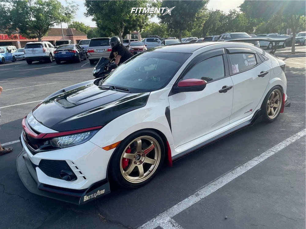 2018 Honda Civic Type R with 18x9.5 Volk Te37sl and Toyo Tires 265x35 ...