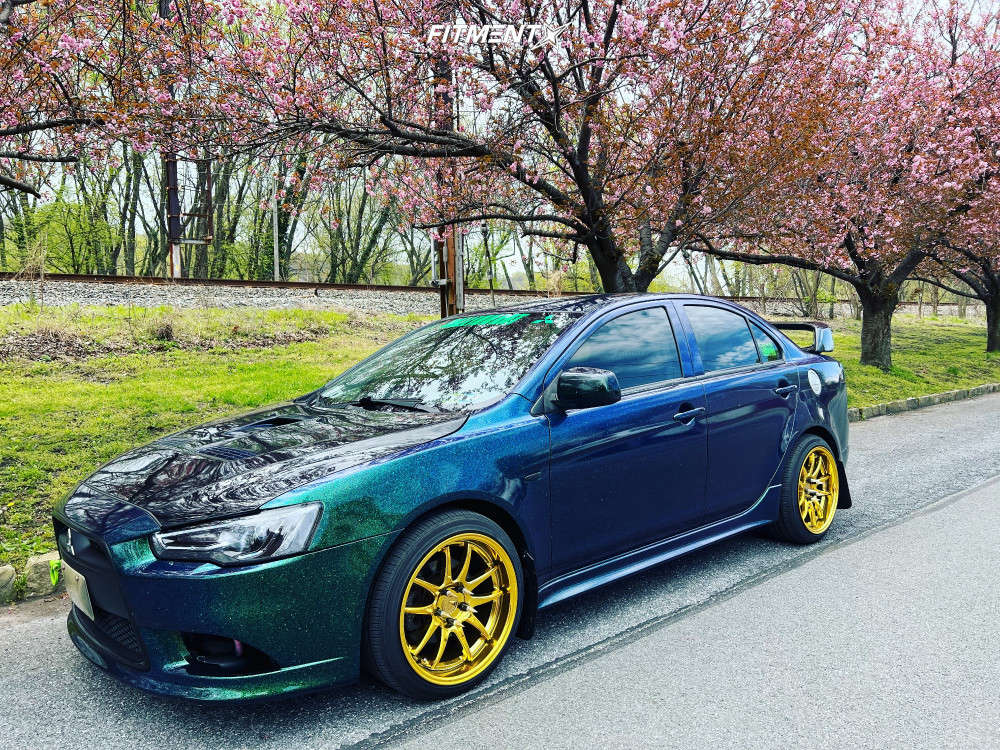 2009 Mitsubishi Lancer Ralliart with 18x9.5 Aodhan Ds02 and Hankook ...