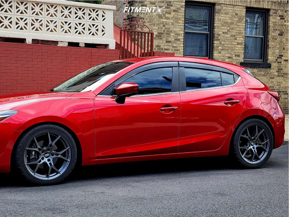 2018 Mazda 3 Grand Touring with 18x8 Enkei Vulcan and BFGoodrich 245x45 ...