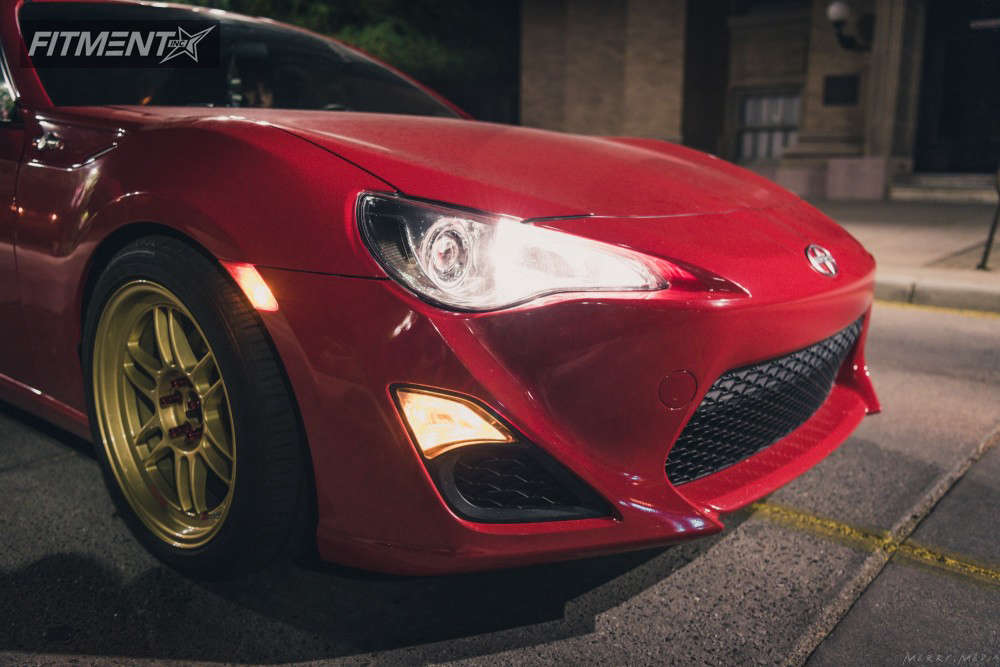 2015 Scion FR-S Base with 17x9 Enkei RPF1 and Barum 245x40 on Lowering ...
