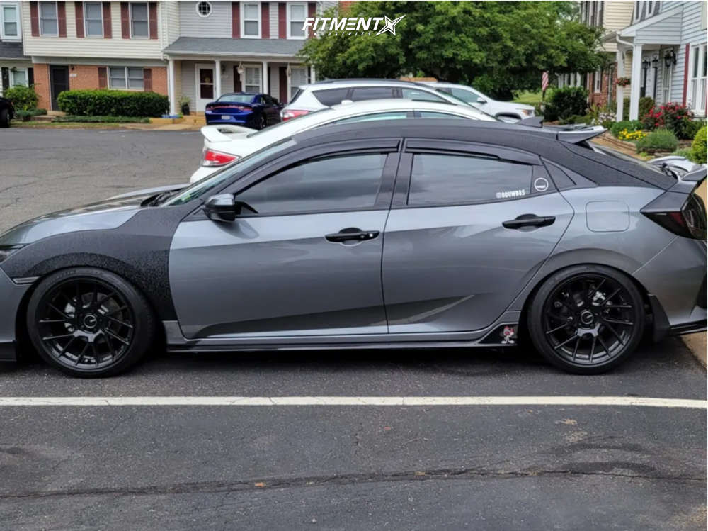 2020 Honda Civic Sport with 18x9.5 Enkei Tm7 and Michelin 245x40 on ...