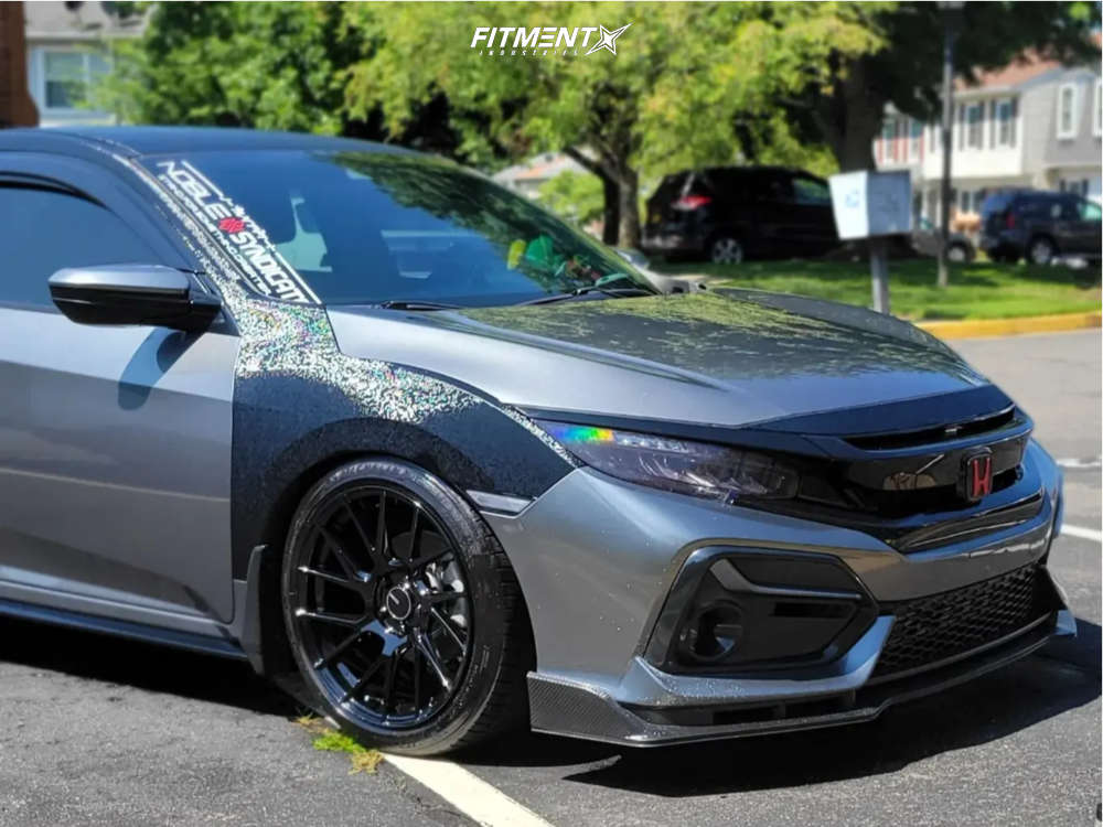 2020 Honda Civic Sport with 18x9.5 Enkei Tm7 and Michelin 245x40 on ...
