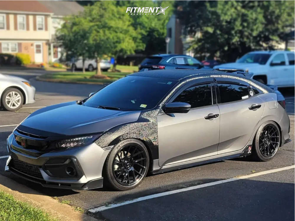 2020 Honda Civic Sport with 18x9.5 Enkei Tm7 and Michelin 245x40 on ...