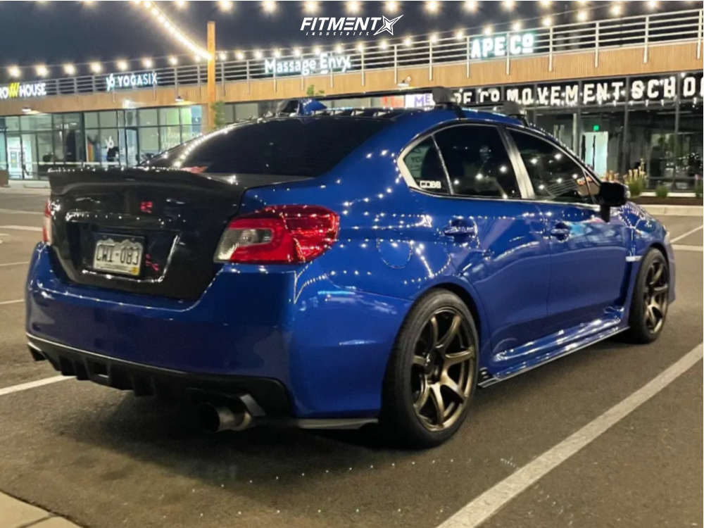 2015 Subaru WRX STI Limited with 18x9.5 Work T7r and Michelin 255x40 on Stock Suspension ...