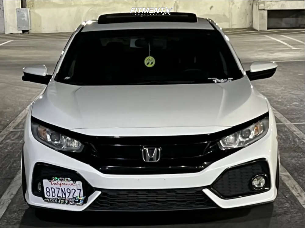 2018 Honda Civic EX with 17x9 AVS VS5 and Accelera 205x40 on Coilovers ...