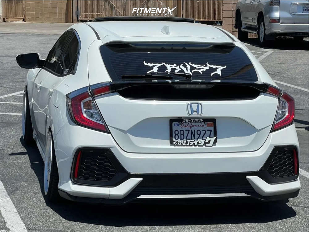 2018 Honda Civic EX with 17x9 AVS VS5 and Accelera 205x40 on Coilovers ...
