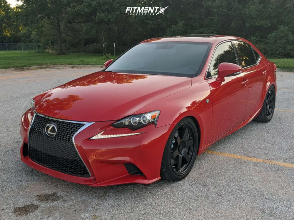 2016 Lexus IS200t F Sport with 18x8.5 AVID1 Av6 and Yokohama 225x40 on ...