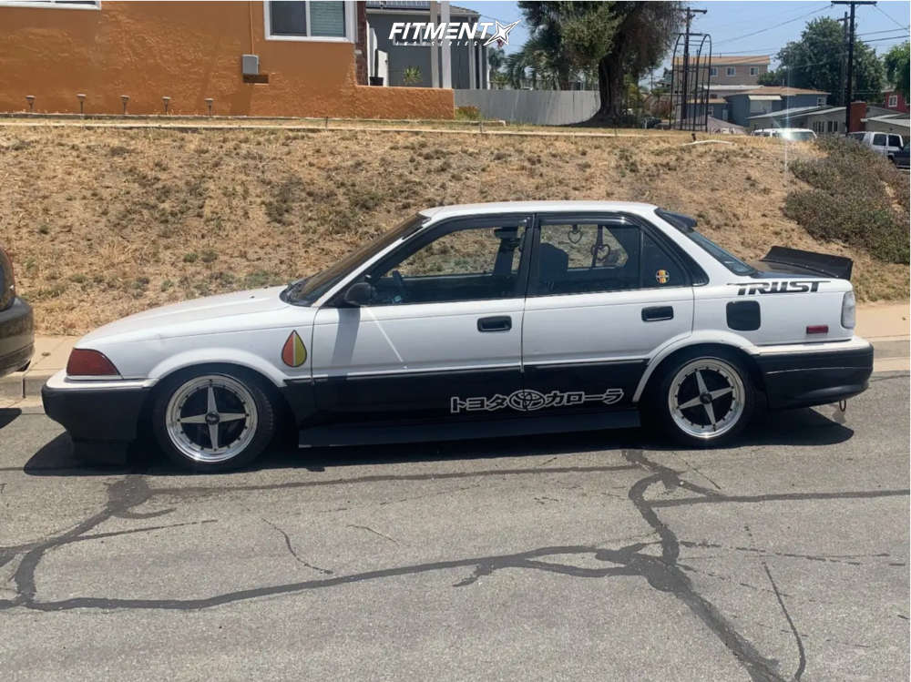 1992 Toyota Corolla Base with 15x7 Work Equip 01 and Federal 195x45 on Coilovers | 2323052 ...
