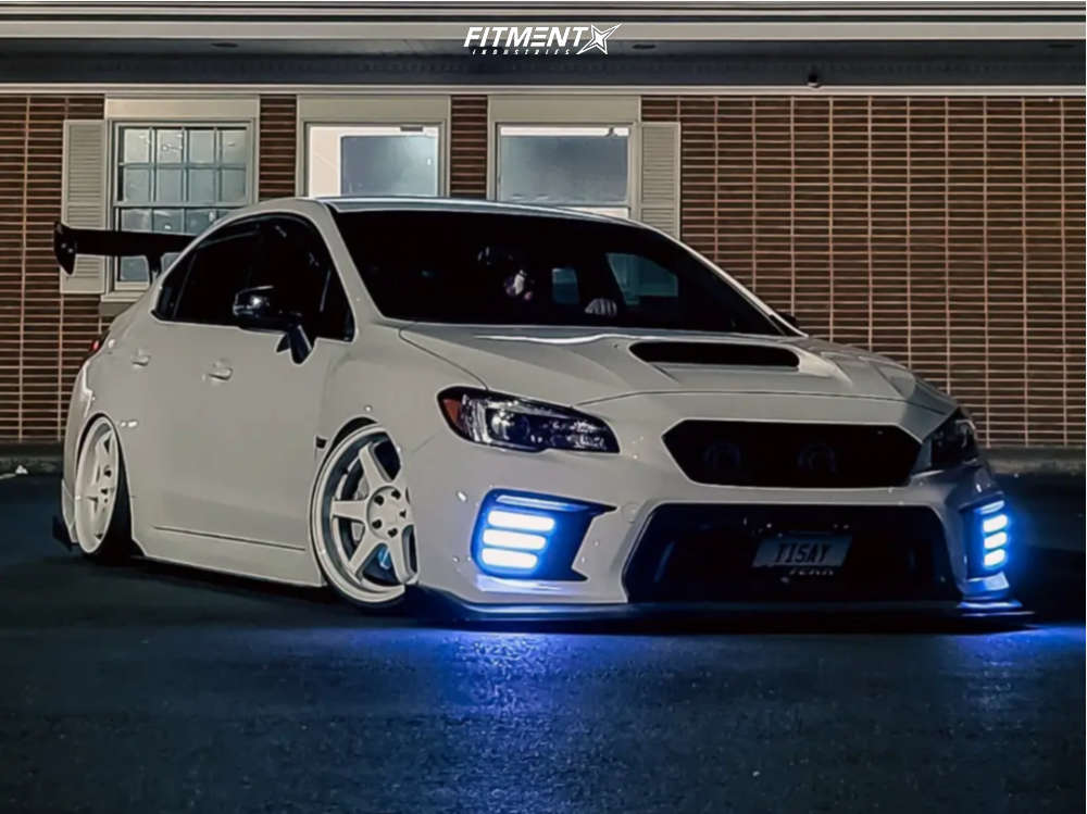 2020 Subaru WRX STI Base with 18x9.5 ESR Sr07 and Falken 215x35 on Air ...