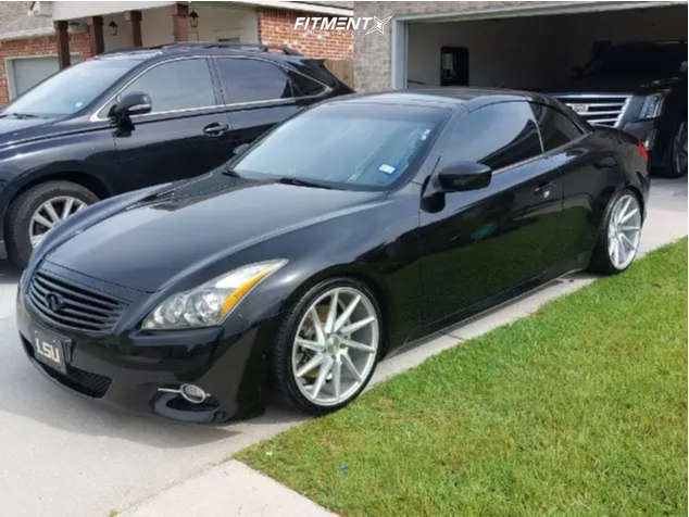 2011 INFINITI G37 Base with 19x8.5 Vossen Cvt and Ironman 235x30 on ...