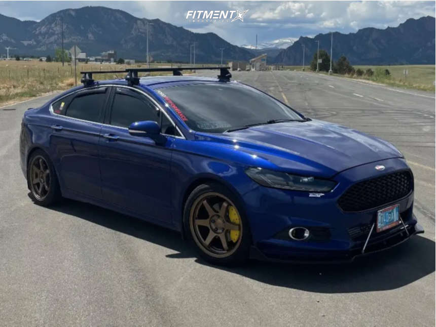 2016 Ford Fusion SE with 18x8.5 9SiX9 SIX-1 and Falken 245x40 on ...