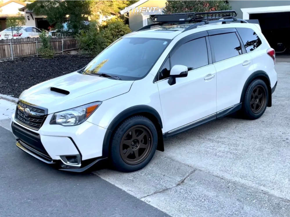 2016 Subaru Forester 2.0XT Touring with 18x9.5 Momo Heritage 6 and Cooper 245x55 on Lowering Springs 2323322 Fitment Industries