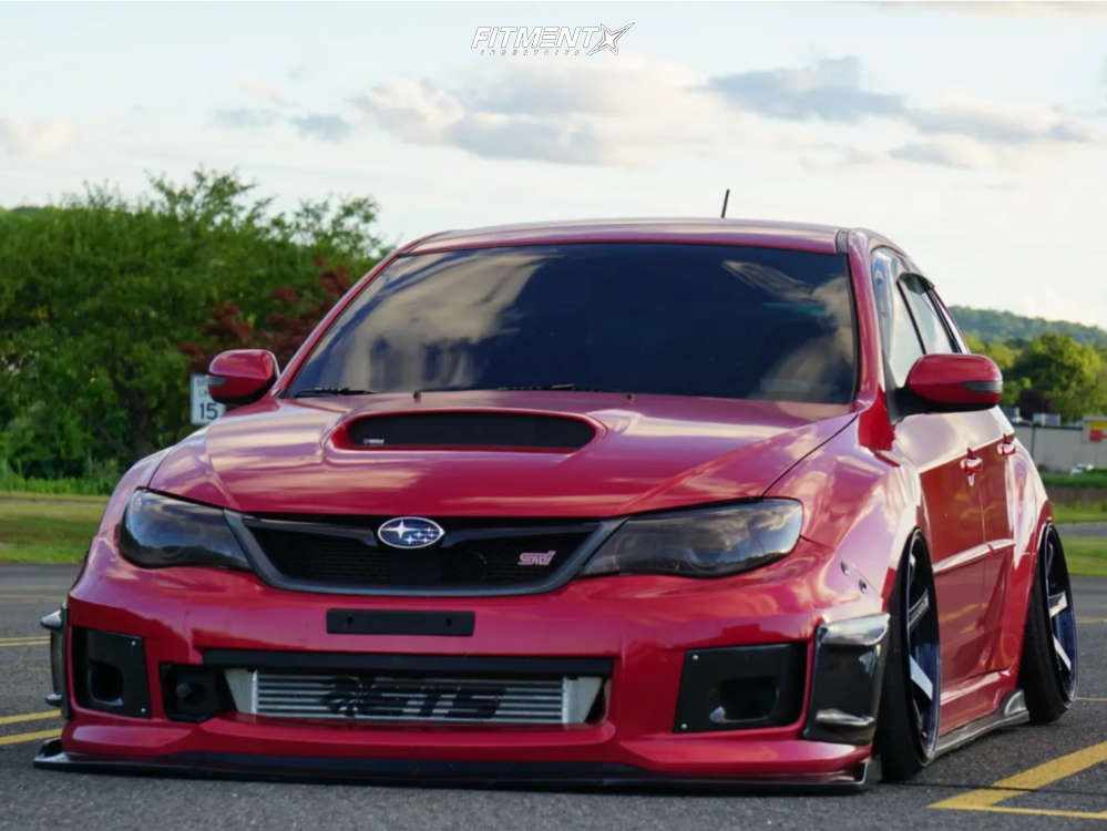 2013 Subaru WRX STI Base with 18x10 Advan Racing GT Premium and Pirelli ...