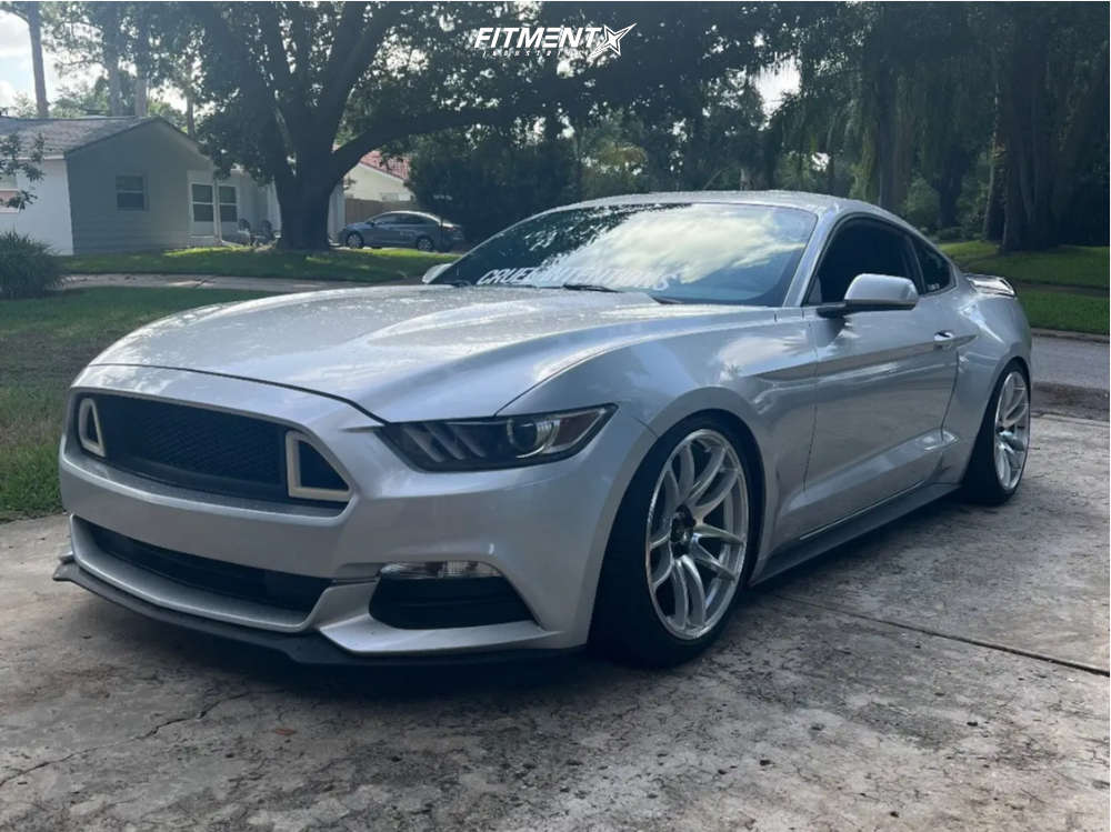 2015 Ford Mustang V6 with 19x10.5 Vors Tr4 and Delinte 245x35 on ...