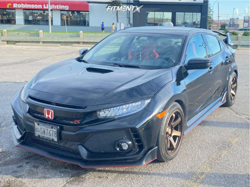 2019 Honda Civic Type R with 18x9.5 Superspeed Rf06rr and Continental 245x40 on Stock Suspension ...