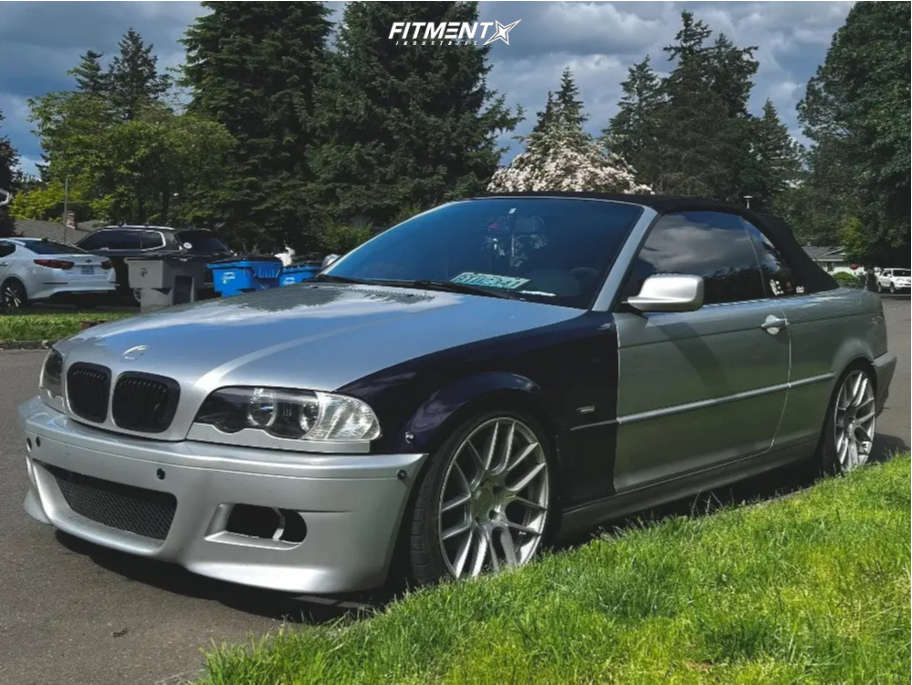 2002 BMW 325Ci Base with 18x8.5 Aodhan Ah-x and Bridgestone 255x55 on ...